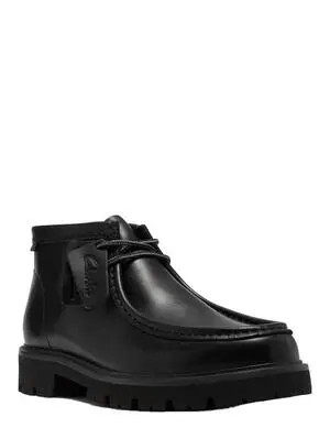 Clarks Cleyhill Top Leather Bootie - Black Leather