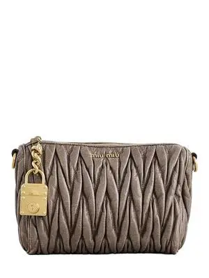 Shopbop Miu Miu Matelasse Handbag - Neutral