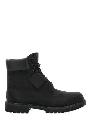 Timberland Premium 6-Inch Lace-Up Leather Boots Nero