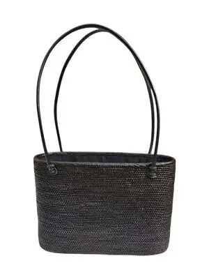 OHSUN Lola Rattan Tote - Black