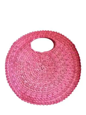 OHSUN Finny Woven Straw Handbag - Pink