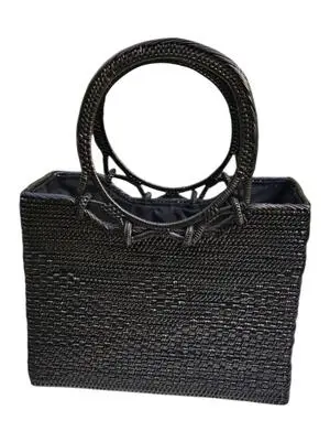 OHSUN Marais Rattan Tote - Black