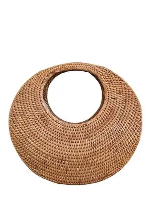 OHSUN Maxine Rattan Handbag - Brown