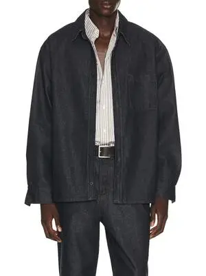 LE17SEPTEMBRE Denim Over Shirt In Blue - Indigo