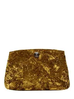 LIFFNER Velvet Push Lock Pouch - Green