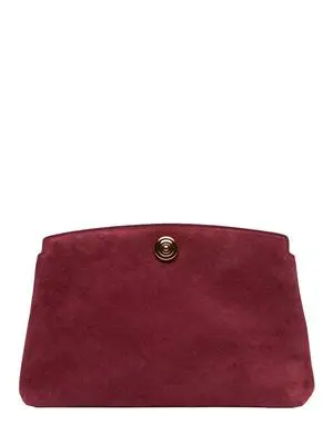 LIFFNER Pushlock Pouch In Suede - Red