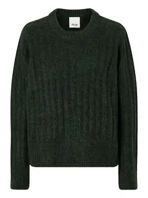 ALLUDE Cashmere And Silk-blend Sweater - Emerald