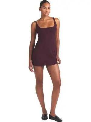 SKIMS Mini Dress | Red | | Cotton Jersey - Currant