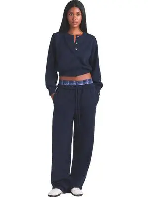 SKIMS SKIMS Cotton Fleece Classic Straight Leg Pants