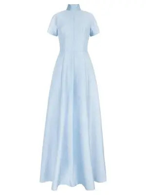 EMILIA WICKSTEAD Icy Embossed Cloque Gown - Blue