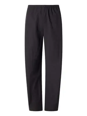 LA LIGNE Colby Cotton-poplin Wide-leg Pants - Black