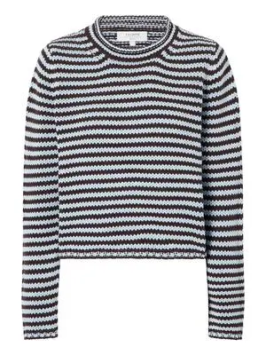 LA LIGNE Mini Marina Cropped Striped Cotton Sweater - Multi