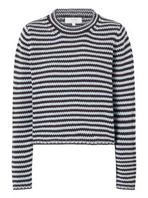 LA LIGNE Mini Marina Cropped Striped Cotton Sweater - Multi