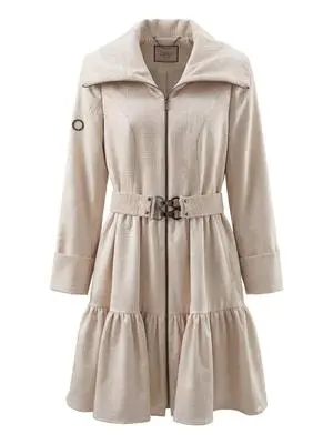 LUNA FASHION HOUSE Luna Fashion House Iris Tailored Cotton Blend Short Coat