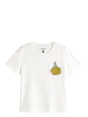 THINKING MU Embroidered Limes T-shirt - White