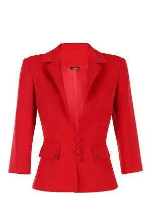 LUNA FASHION HOUSE Alexa Tailored Blazer - Red