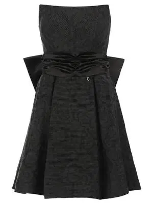 LUNA FASHION HOUSE Melisa Corset Mini Dress - Black