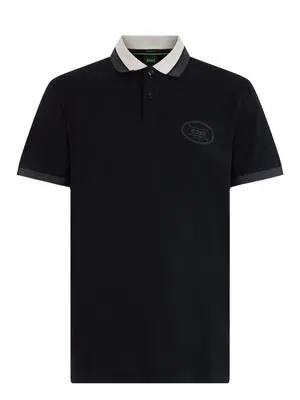 Hugo Boss Collared Short-sleeved Polo Shirt - Black