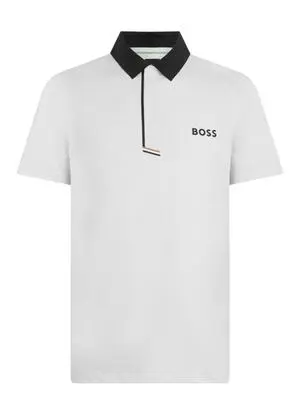 Hugo Boss Collared Short-sleeved Polo Shirt - White