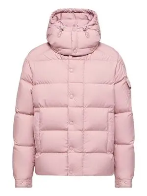 Moncler Moncler Maya 70 Hooded Short Down Jacket Pink