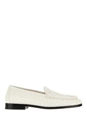 Bottega Veneta Silenzio Loafers - Alabaster
