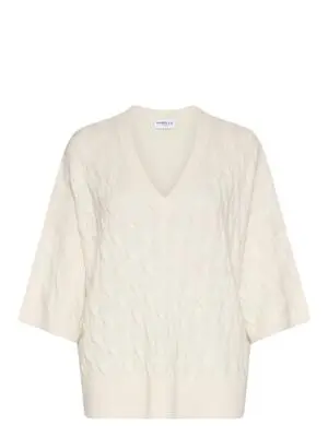 MARELLA Marella Textured Knit V-Neck Sweater
