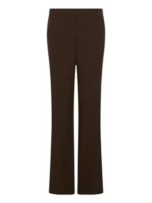 Marella Pleated Casual Trousers - Brown