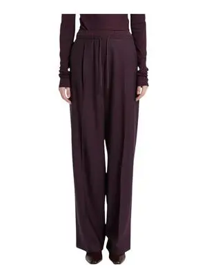Marella Pleated Casual Trousers - Purple