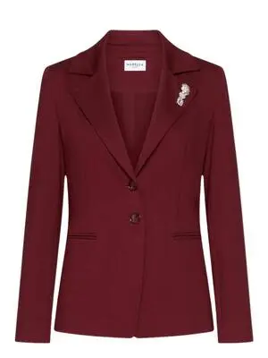 Marella Single-breasted Blazer - Brown