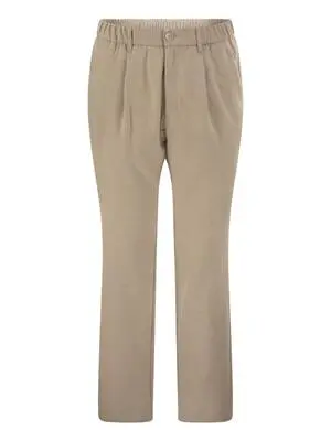Herno Elasticated Waist Trousers - Beige