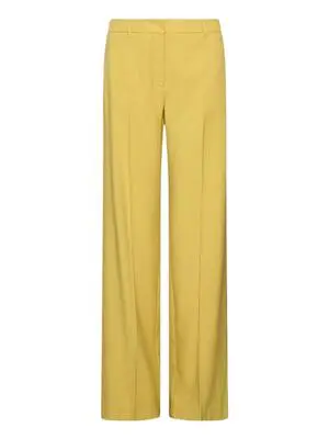 Marella Pleated Casual Trousers - Yellow