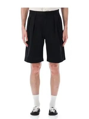 Nanamica Pleated Wide-leg Shorts - Black