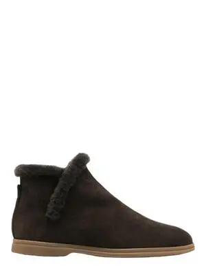 HENDERSON BARACCO Flat Suede Ankle Boots - Brown