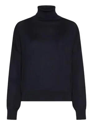 Marella Long-sleeve Turtleneck Sweater - Black