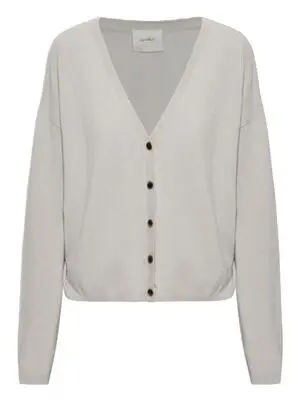 LISA YANG Abby V-neck Cardigan - Grey
