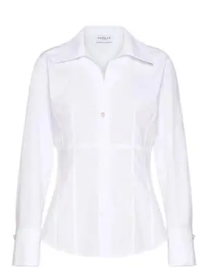 Marella Embellished Long-sleeved Shirt - White