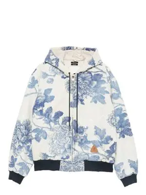 R13 Printed Drawstring Casual Jacket