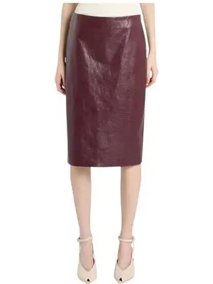 MARELLA Marella Biada Faux Leather Pencil Skirt