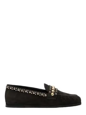 STUART WEITZMAN Stuart Weitzman Perry Studded Loafers Shadow