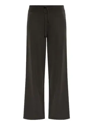 LISA YANG Sofi Drawstring Knitted Trousers - Brown