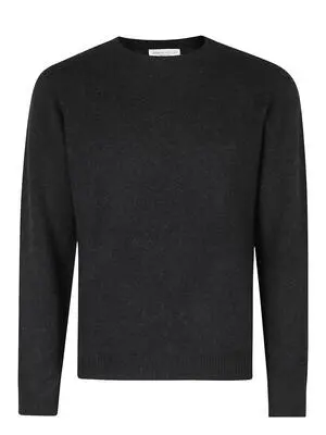 ROBERTO COLLINA Crew Neck Knitted Pullover - Black