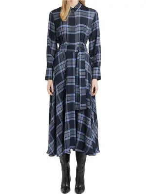 MARELLA Long-sleeved Belted Dress