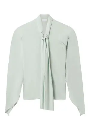 STELLA MCCARTNEY Stella McCartney Tie-Neck Silk Shirt