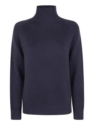 Rossopuro Long-sleeve High-neck Top - Black