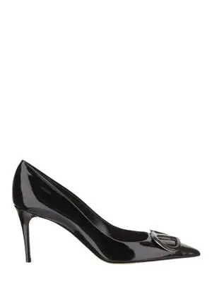 Valentino Garavani Vlogo Signature Pointed Toe Pumps - Black