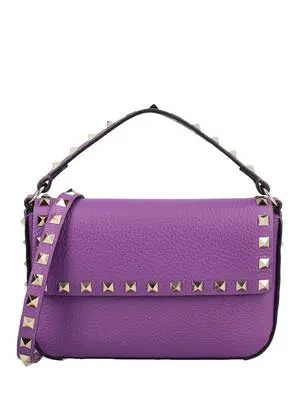 Valentino Garavani Studded Shoulder Bag Purple