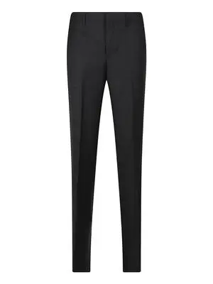 Tagliatore Tailored Trousers With Belt Loops - Black