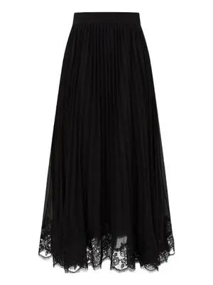 ZIMMERMANN Zimmermann Pleated Lace Skirt