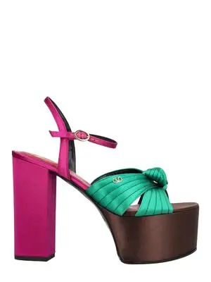 Valentino Garavani Logo High-heeled Sandals - Polychromatic