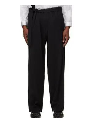 KIKO KOSTADINOV Drawstring Wide-leg Trousers - Black